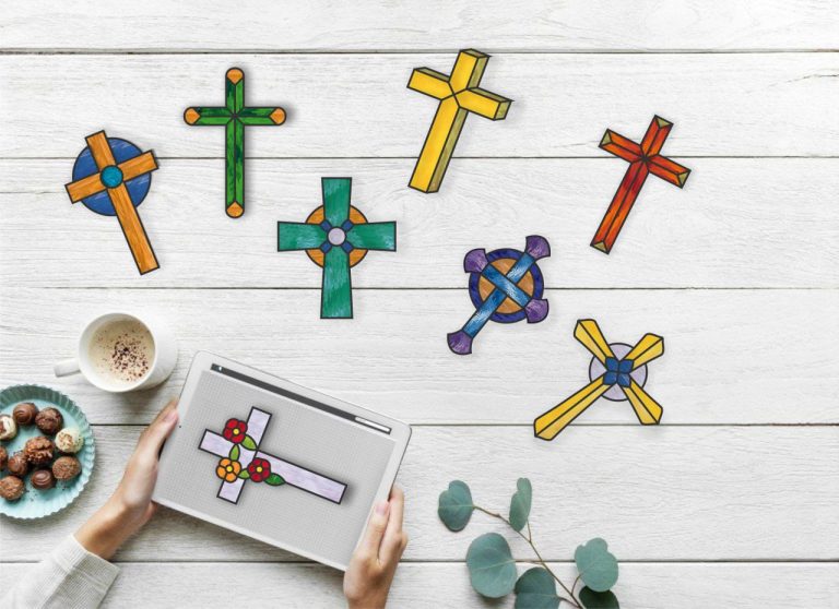 Stained Glass Cross Patterns Free - AAGlassStudio