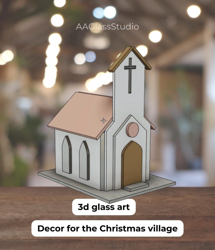 Easy 3d Stained Glass Pattern Church For Beginners