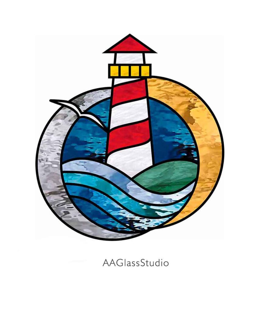 Stained Glass Lighthouse Patterns: Symbol Of Hope - AAGlassStudio