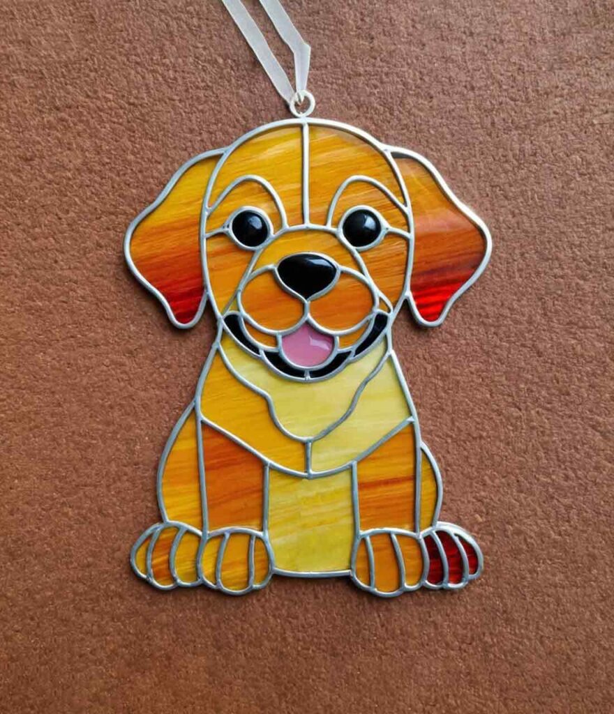 Puppy Labrador Retriever Stained Glass Pattern: Printable PDF ...