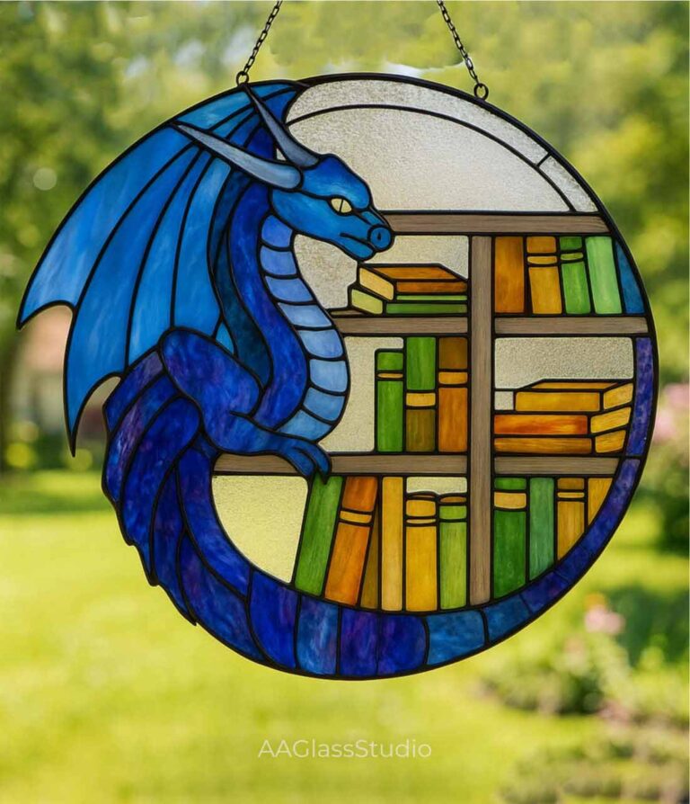 Stained Glass Dragon Pattern – Whimsical DIY Delight